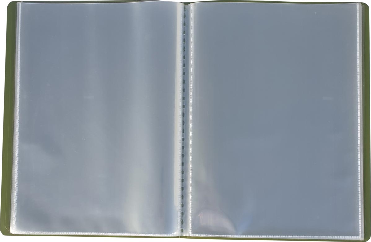 Bronyl showalbum Nature ft A4,, uit PP, 50 tassen, kaki groen Meyer