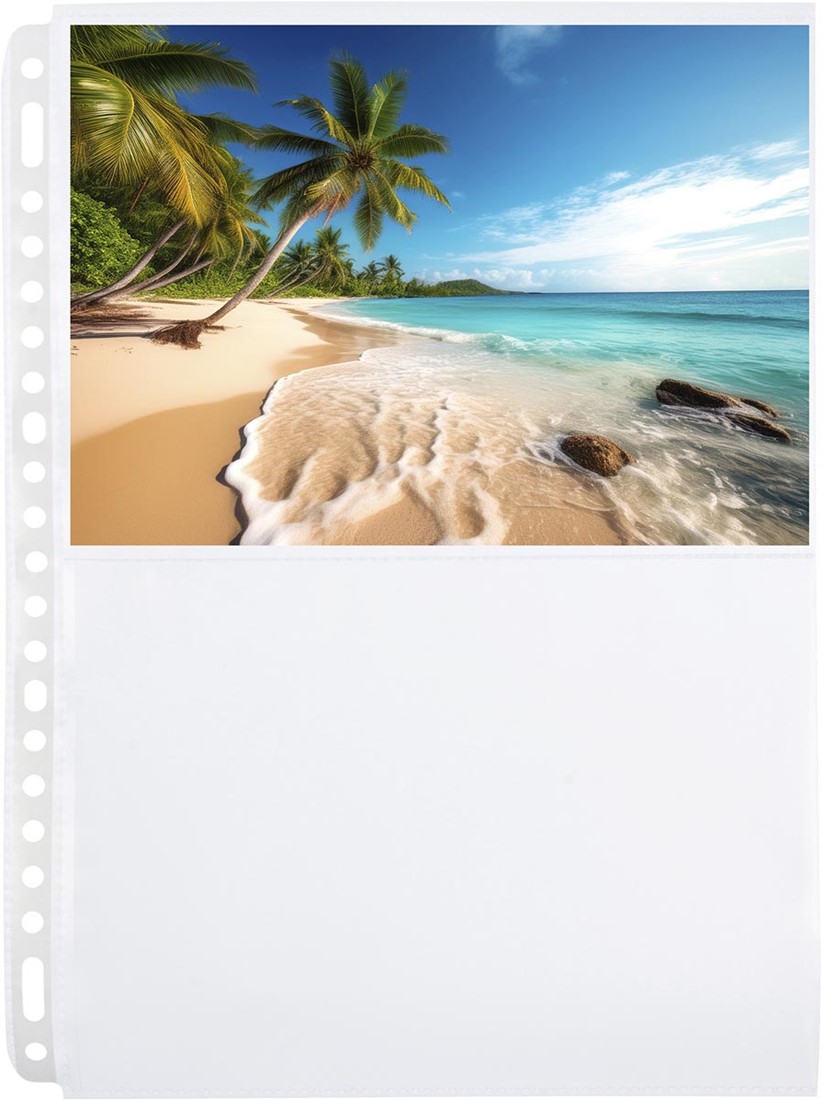 Multo geperforeerde showtas voor foto's ft A5, 2 vakken, pak van 10 ...